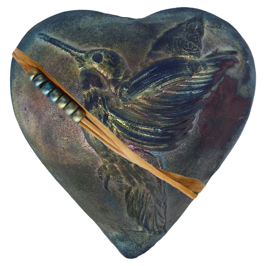 HUMMINGBIRD WHISPERER RAKU HEART innerSpirit RATTLE – Aroha Love