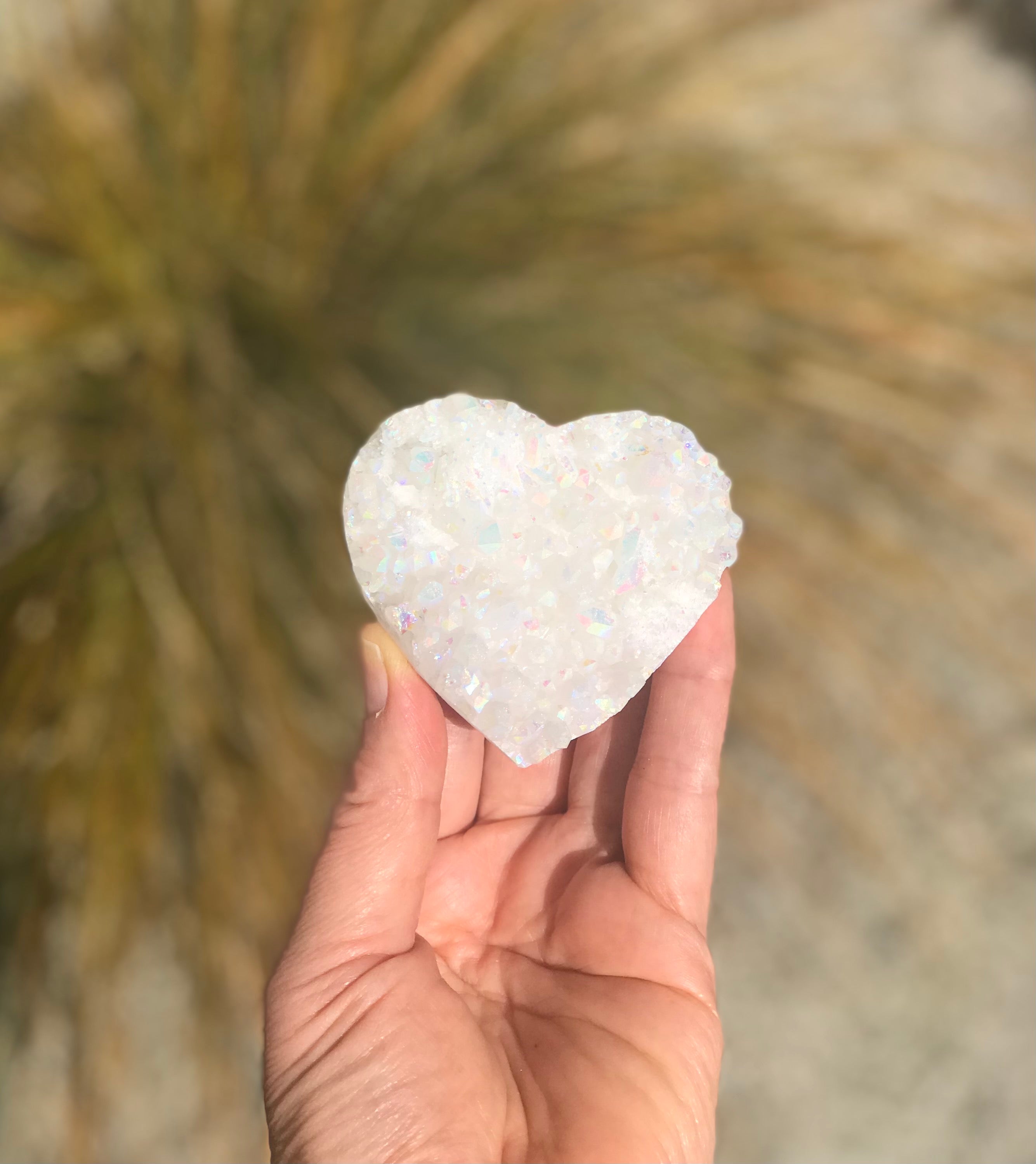 Angel Aura Quartz heart – Aroha Love